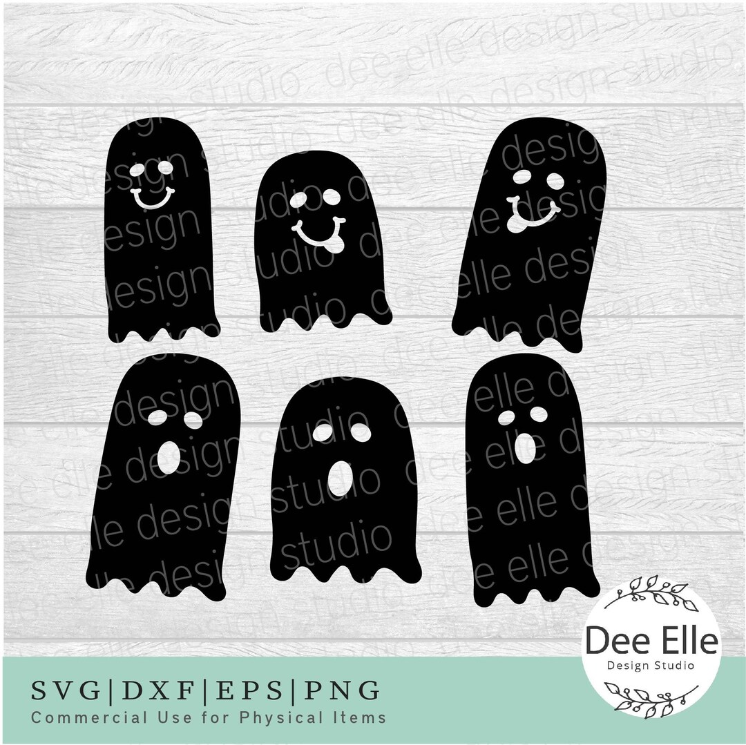 Ghosts SVG halloween Svg Ghosts for Kids Svg Ghost Clipart Ghost Svg ...