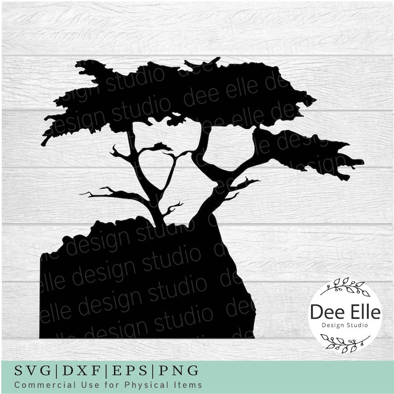 Lone Cypress Tree SVG: Pebble Beach Silhouette (digital Download) - Etsy