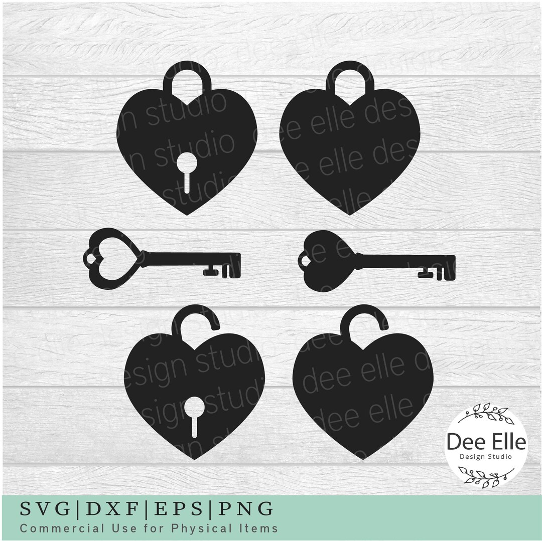 Heart Lock and Key Svg, Vintage Key Lock Svg, Key to My Heart, Heart ...