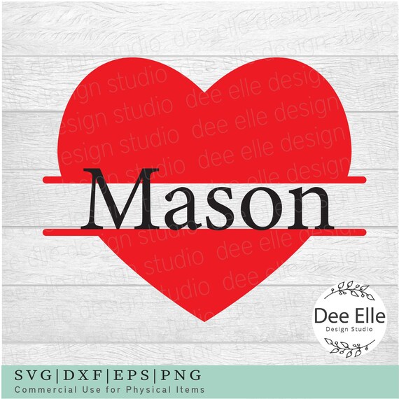 Split Monogram Svg Valentine Monogram Heart Monogram Svg - Etsy
