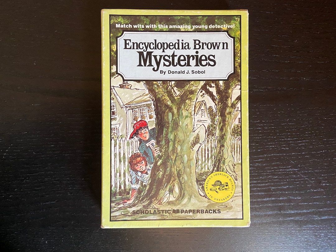 Vintage 1970s Encyclopedia Brown Box Set -- 4 Books -- Donald J. Sobol ...