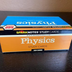 Circa 2004 Spark Notes Physics Flash Cards -- 600 Cards to Help You ...