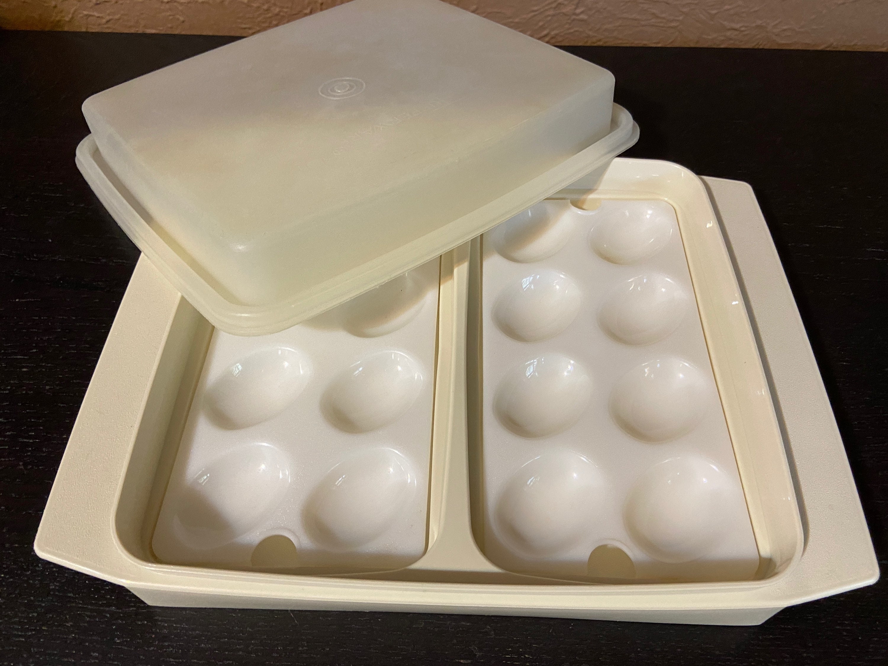 Vintage Tupperware Deviled Egg Carriers 723 Complete - Etsy
