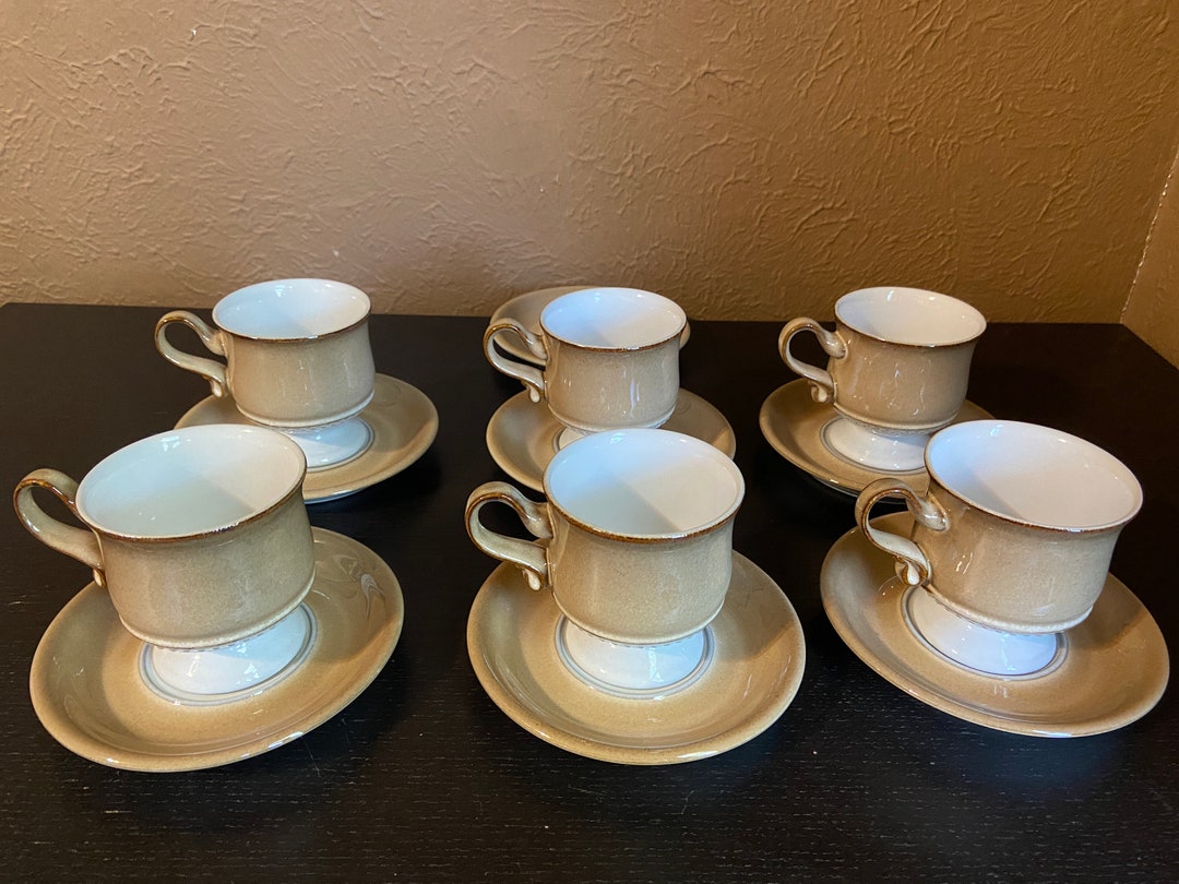 Set of 6 Vintage 1970s - 1980s Denby Renaissance Seville Cups and ...