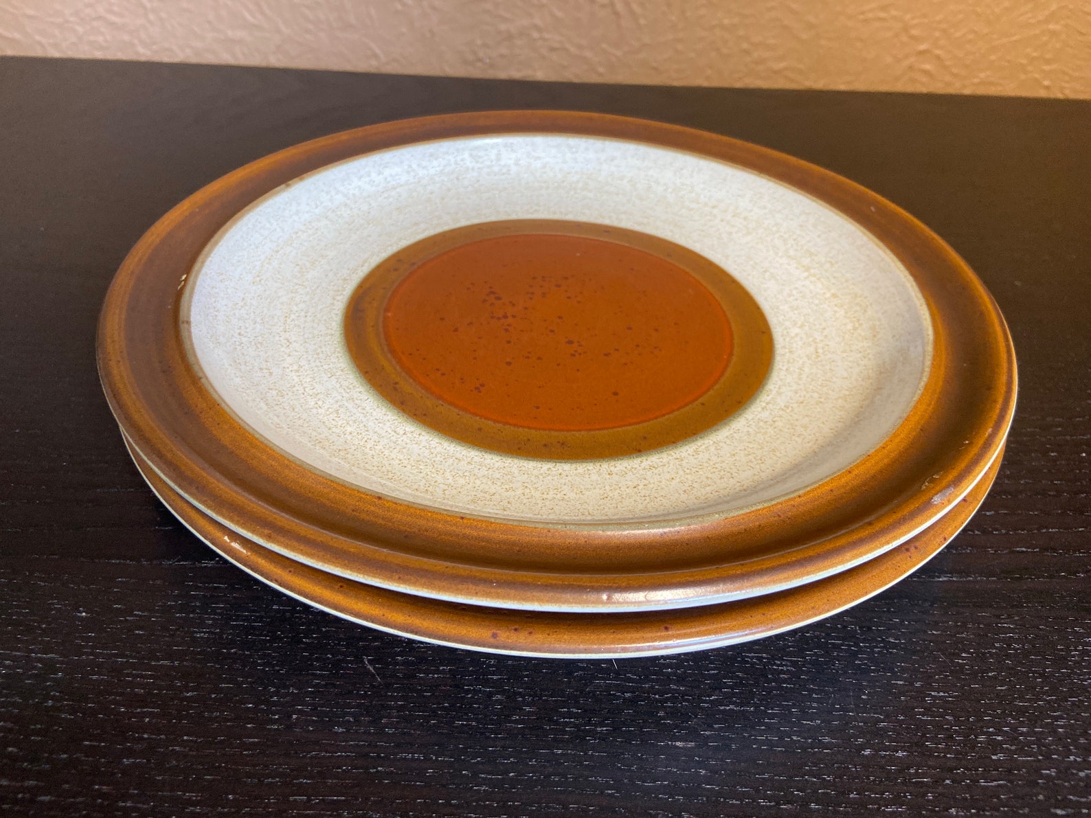 Set of 2 Denby Potter's Wheel Dinner Plates -- Rust Red -- Newer ...