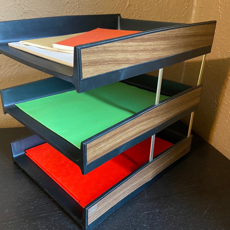 Wood Paper Tray - Etsy
