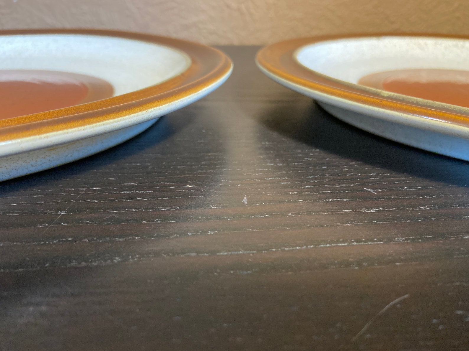Set of 2 Denby Potter's Wheel Dinner Plates -- Rust Red -- Newer ...