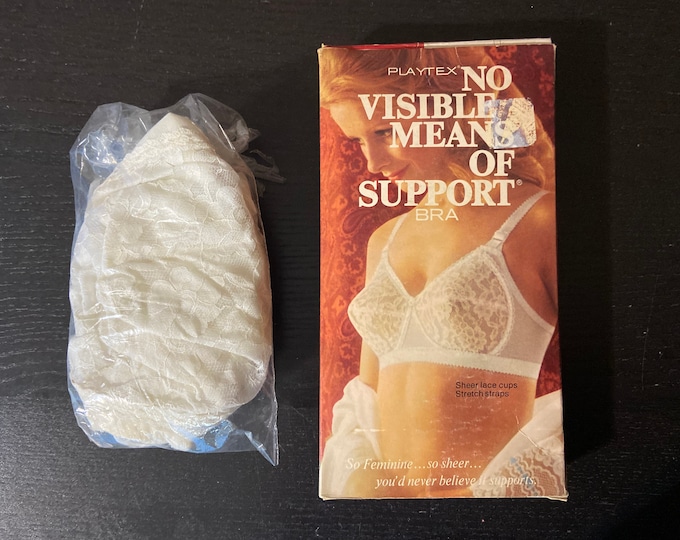 Vintage 1970s Playtex Bra No Visible Means Of Support 156 New Old Stock In The Box 34d