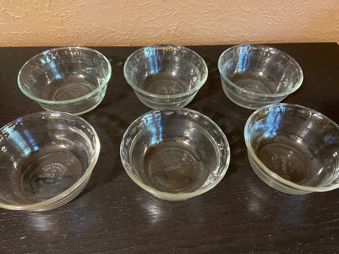 Set of 6 Vintage 1980s Pyrex Ramekins 464 / 10 Ounce / 300 Ml ...