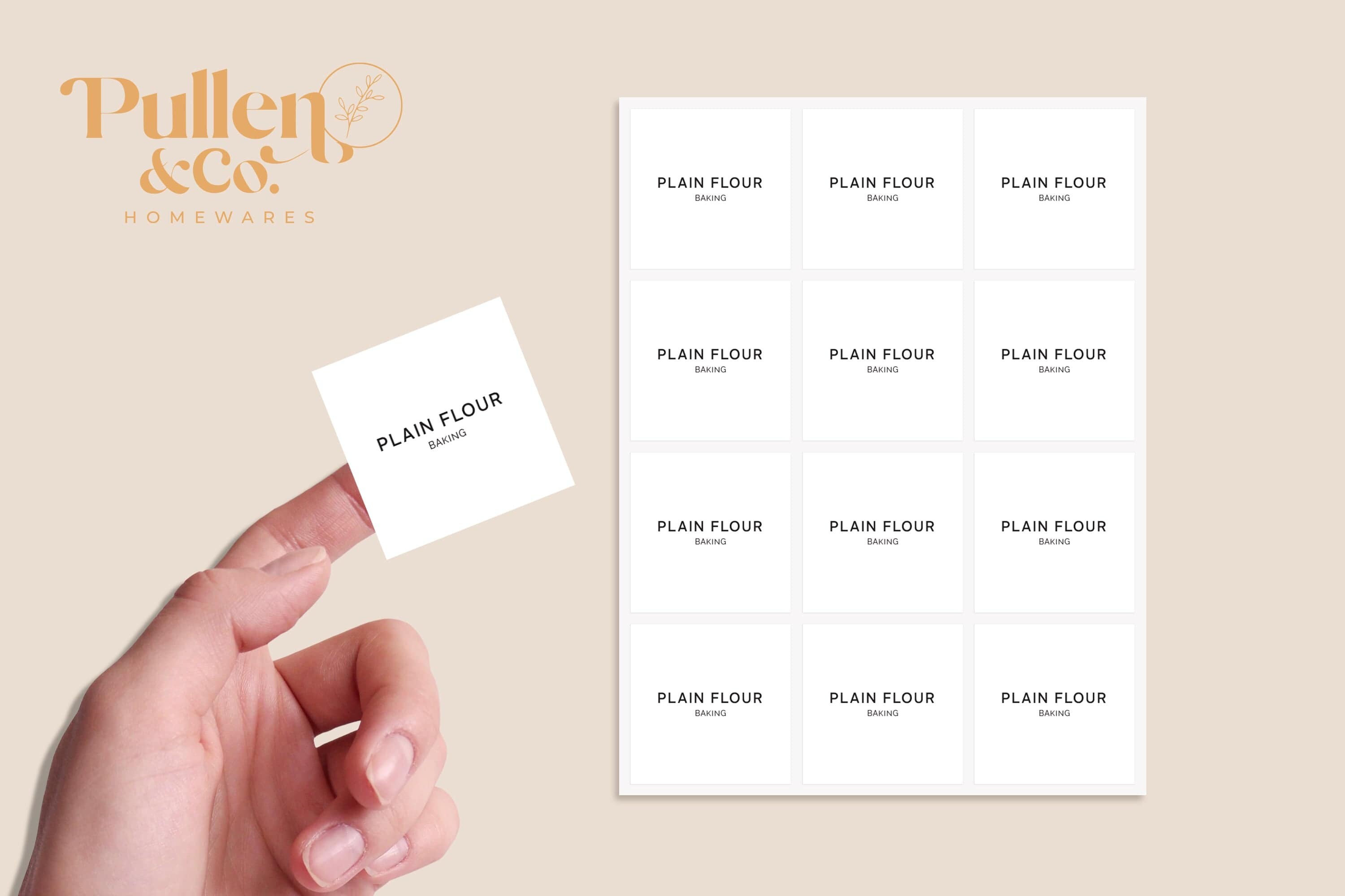 White Square Sticker Labels custom - Etsy Australia