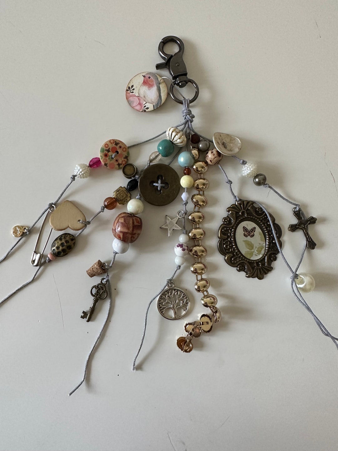 Junk Journal Tassel Dangle Charm Vintage Style Memories - Etsy