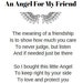 Friend Gift, Guardian Angel Gift, Protection Angel, Bag Charm, Key Ring ...