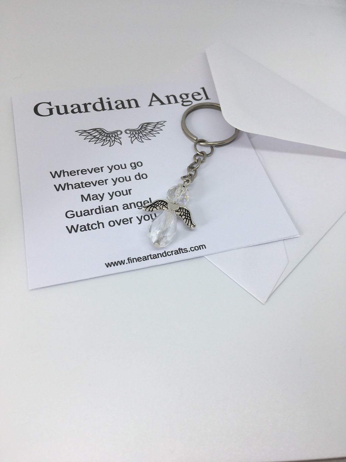 Guardian Angel Keychain Angel Key Ring Gift - Etsy