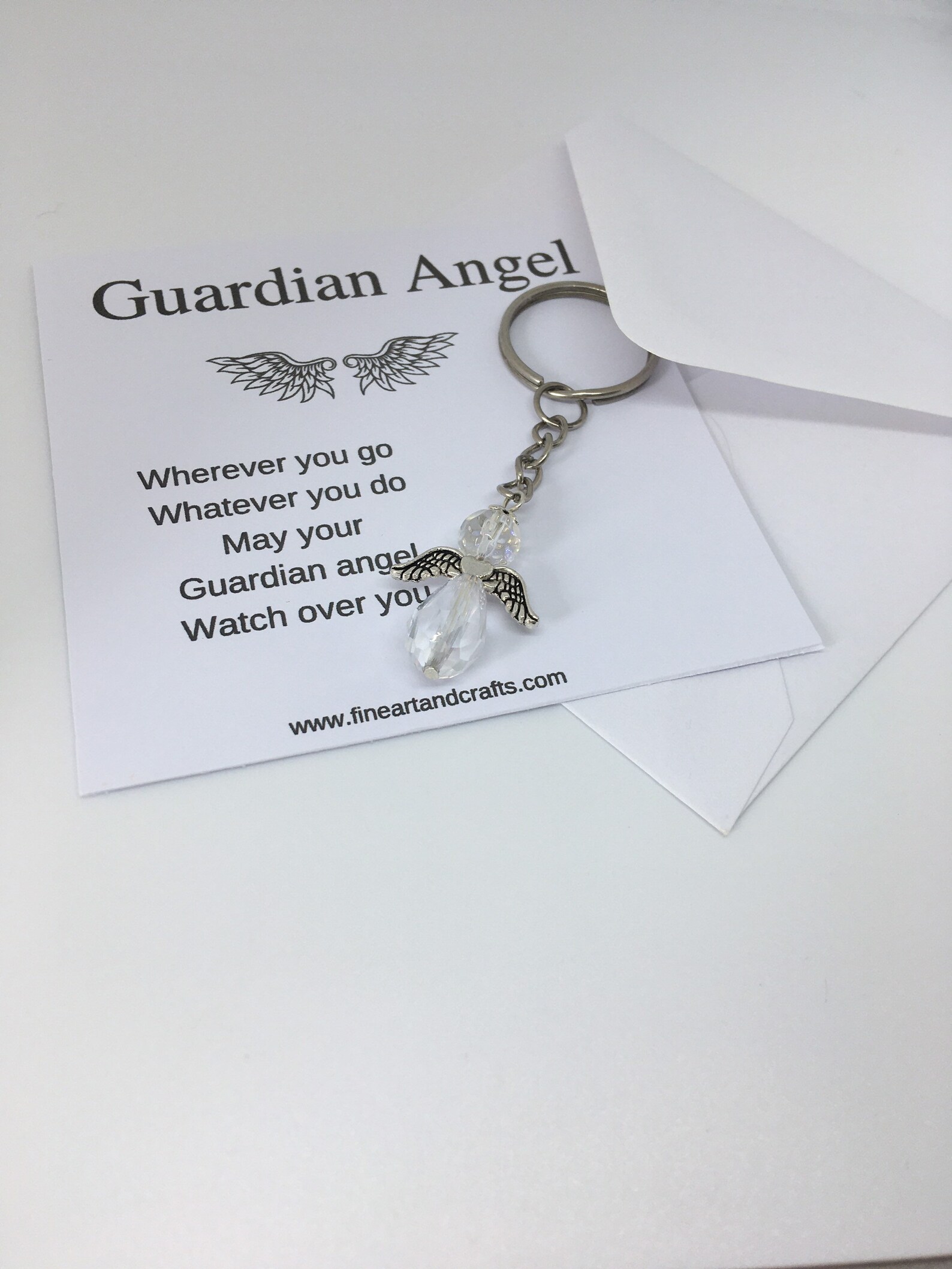 Guardian Angel Keychain Angel Key Ring Gift - Etsy