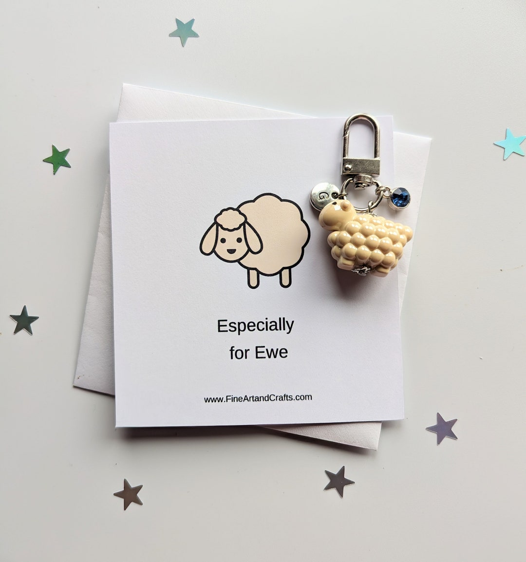 Especially for Ewe, Sheep, Keychain, Handmade Personalised Bag Charm ...