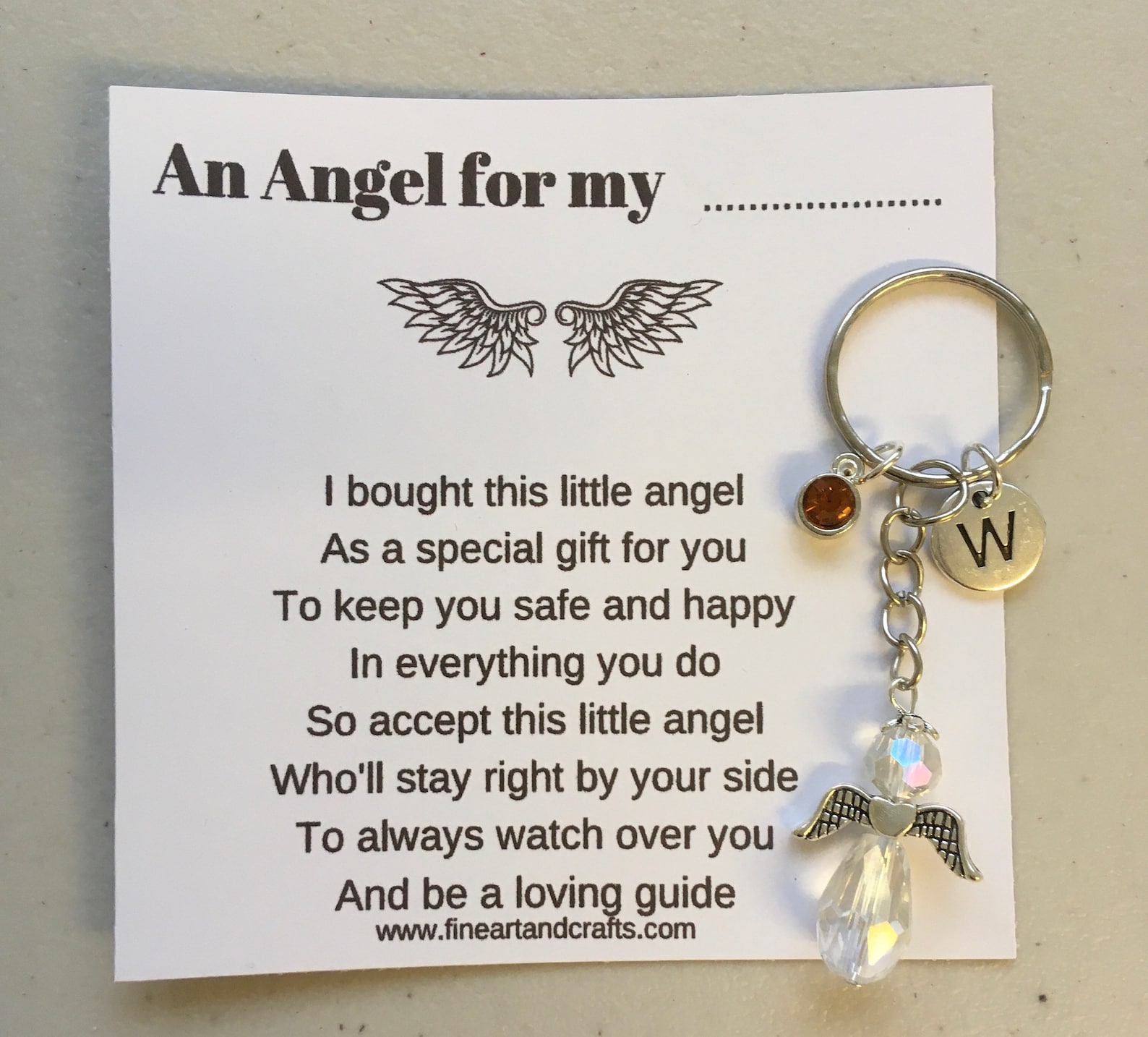 Customised Guardian Angel Gift Angel Keyring Key Chain - Etsy UK