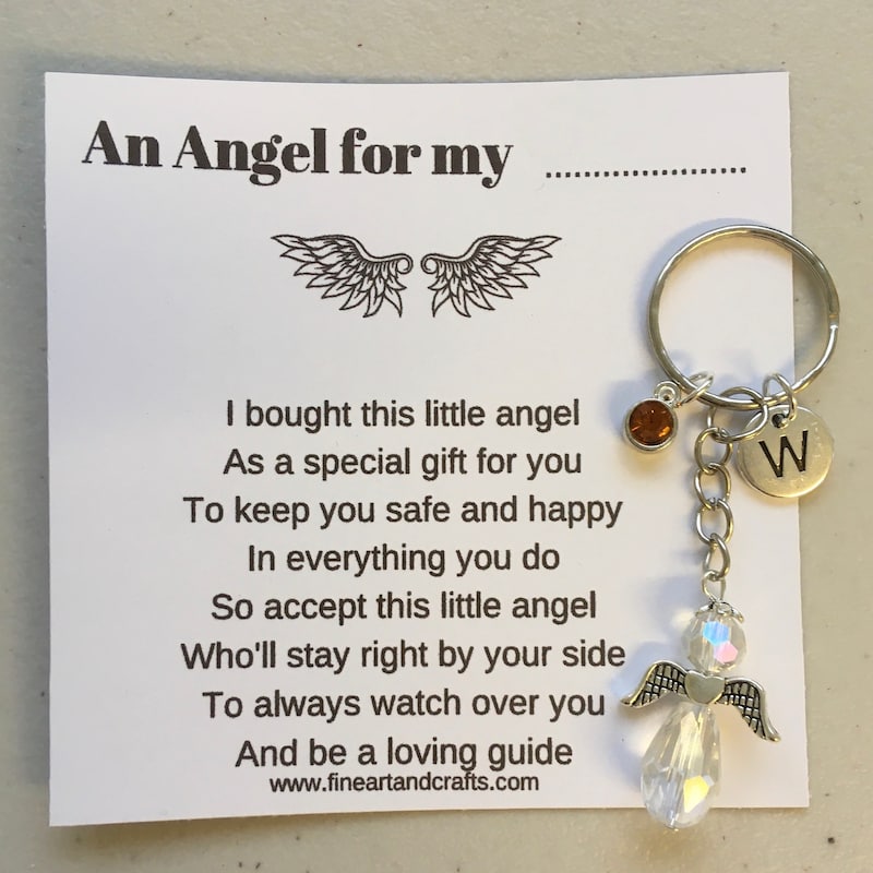 Angel Keyring - Etsy