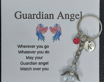 Guardian Angel Keychain Angel Key Ring Gift | Etsy