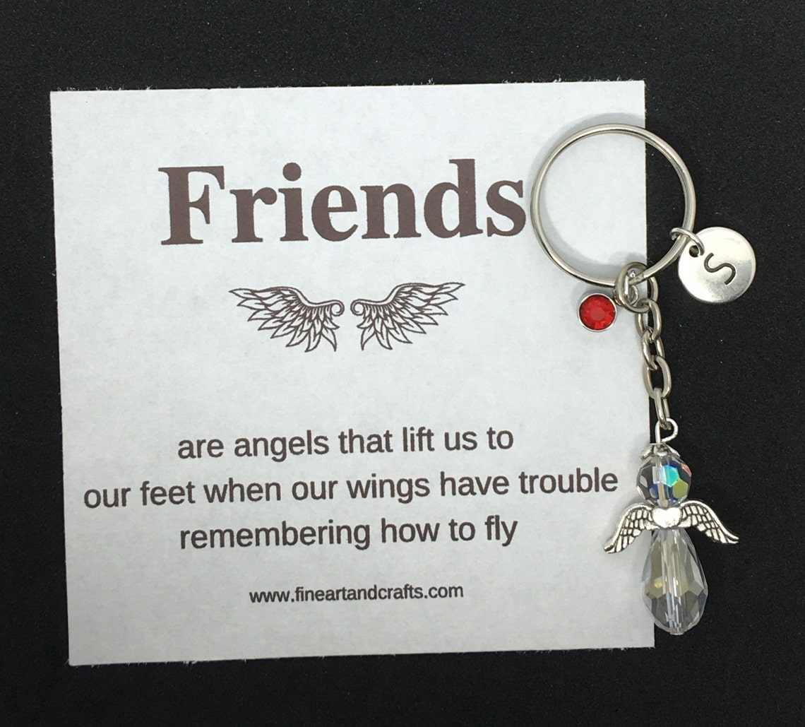 Friend Gift Guardian Angel Gift Protection Angel Bag Charm - Etsy