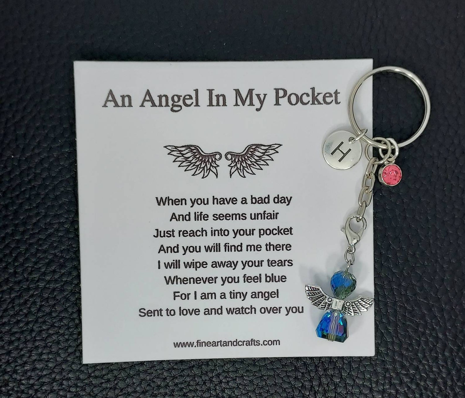 Angel in My Pocket Crystal Vintage Keepsake Angel Protection | Etsy