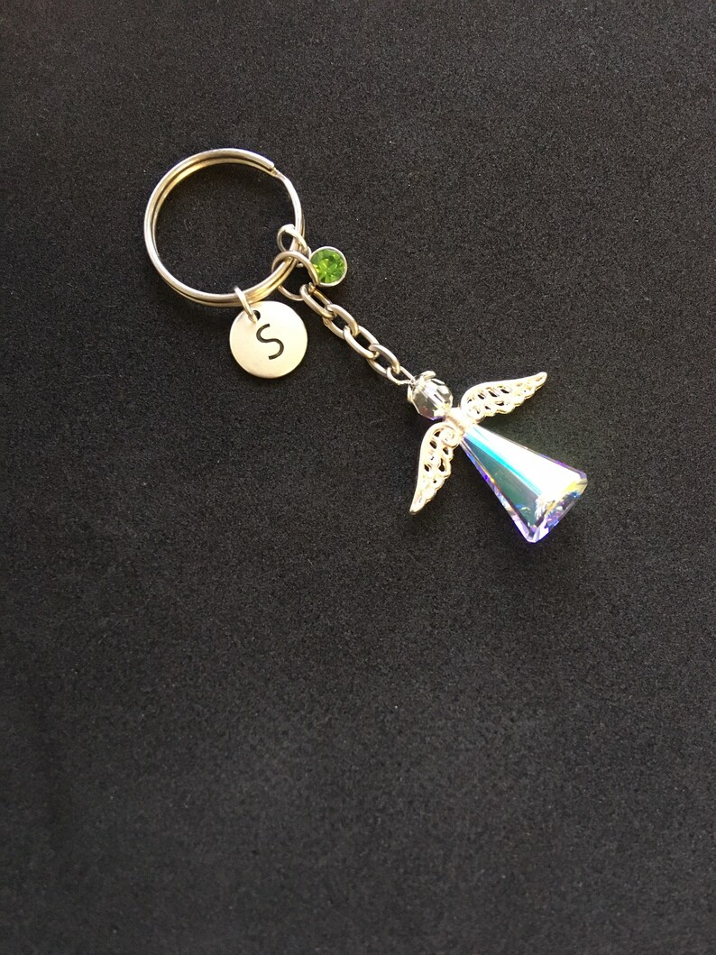 Swarovski Angel Key Ring Swarovski Keepsake Guardian Angel - Etsy