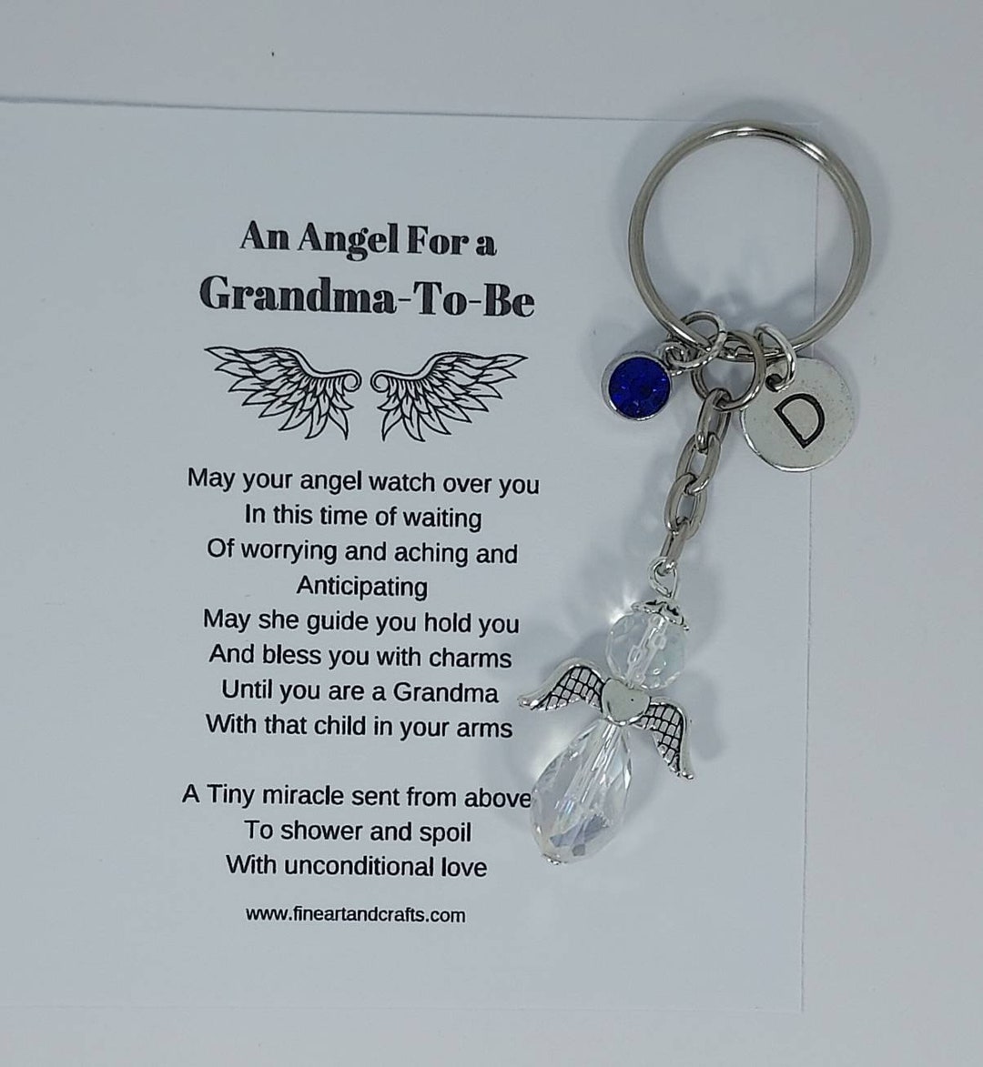 Grandma to Be Gift, Guardian Angel Gift, Protection Angel, Bag Charm ...