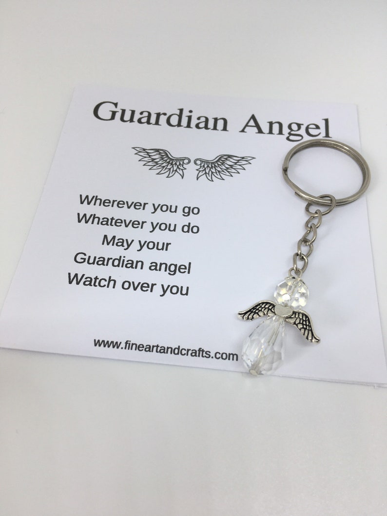 Guardian Angel Keychain Angel Key Ring Gift - Etsy Canada