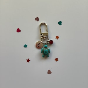 Turtle Keychain, Turtle Keyring, Personalised Gift, Travel Turtle ...