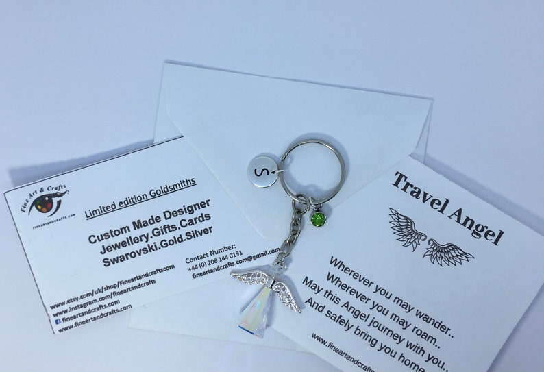 Swarovski Angel, Guardian Angel Keychain, Angel Key Ring Gift ...