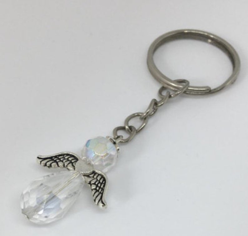 Guardian Angel Keychain, Angel Key Ring Gift, Protection Angel, Travel ...