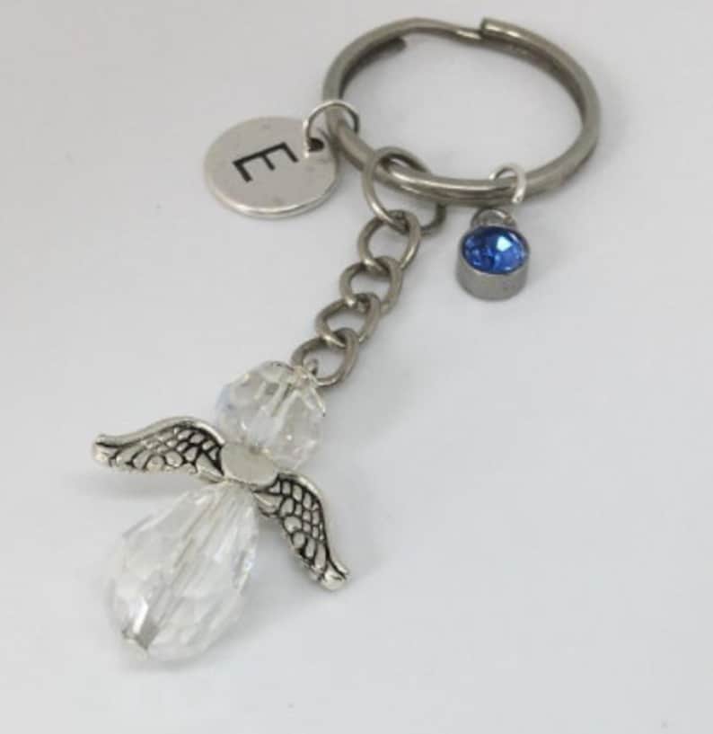 Guardian Angel Keychain, Angel Key Ring Gift, Protection Angel, Travel ...