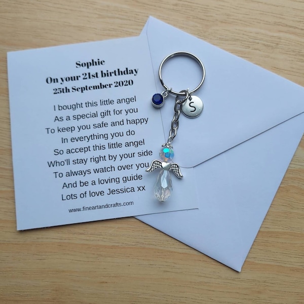 Angel Keyring - Etsy