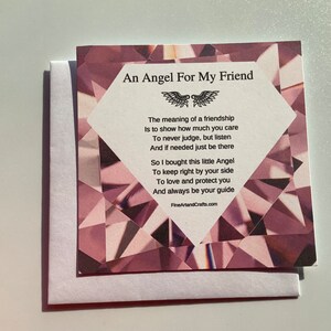 Swarovski Friend Gift, Personalised Guardian Angel Gift, Protection ...