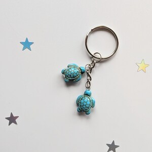 Two Turtles Escape Keychain, Turtle Keyring, Good Luck Charm, Travel ...