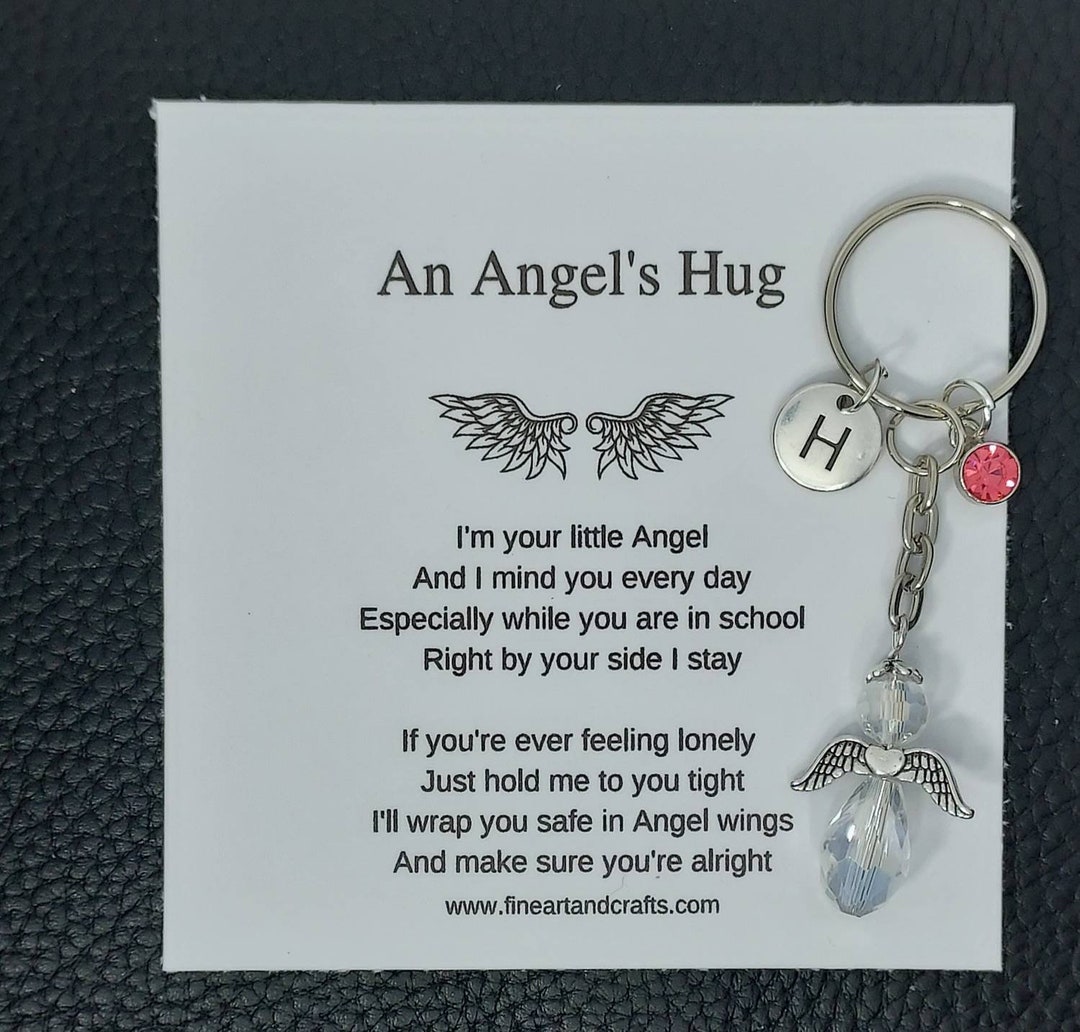 An Angel's Hug, Guardian Angel Gift, Protection Angel, Bag Charm, Key ...