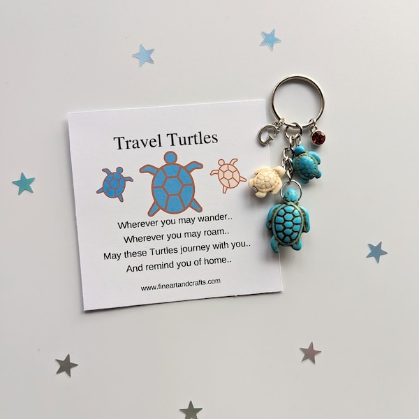 Turtle Keyring - Etsy