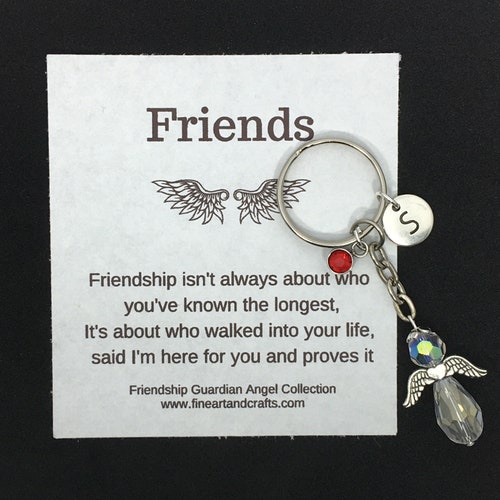 Friend Gift Guardian Angel Gift Protection Angel Bag Charm - Etsy UK