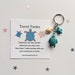 Luxury Turtle Keychain, Large Turtle Keyring, Travel Turtle, Birthday ...