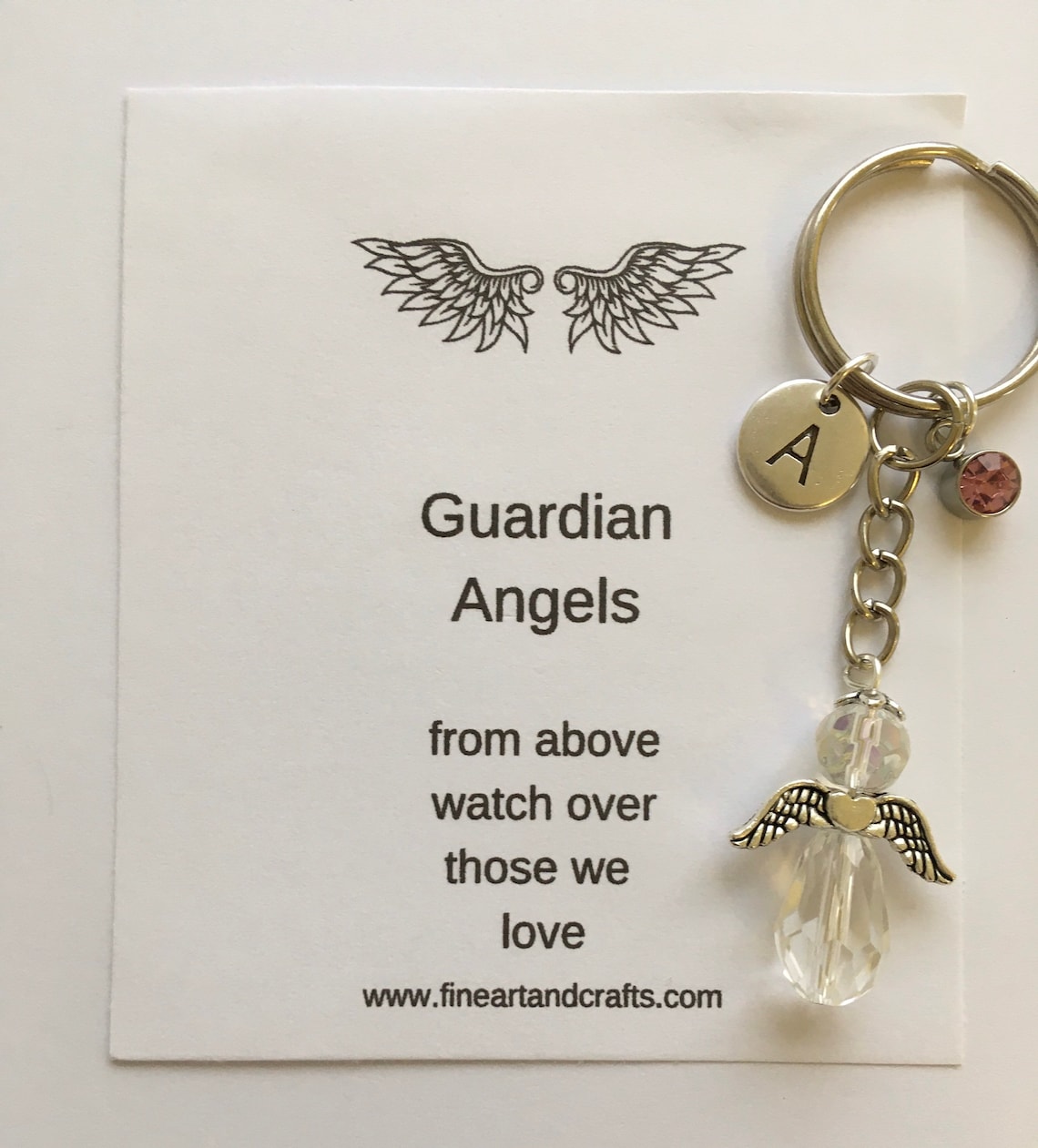 Guardian angel key chain keyring keepsake gift idea for a | Etsy