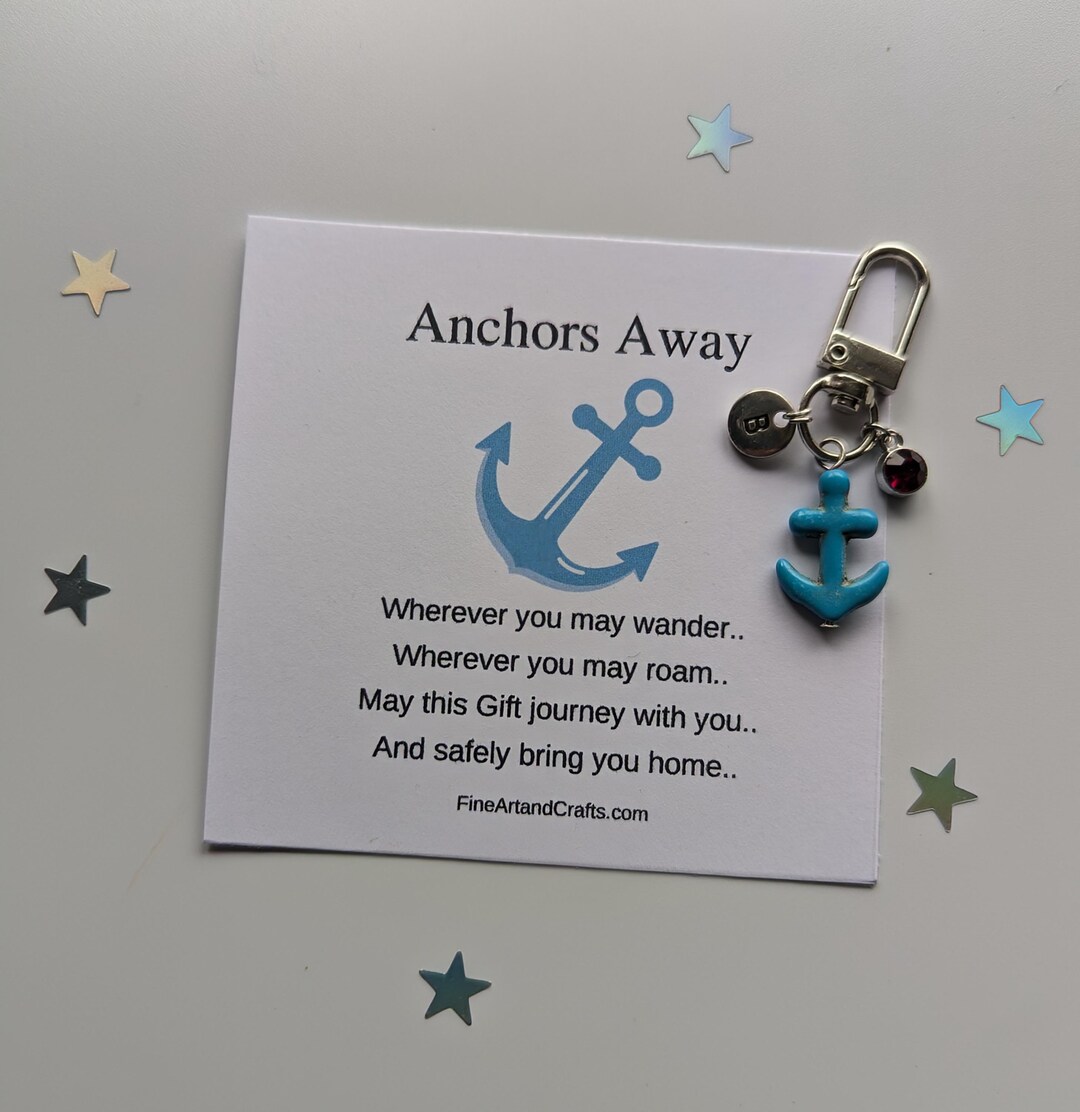 Anchor Keychain, Travel Anchor, Anchor Keyring, Anchor Bag Charm ...