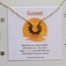 Sun Necklace, Gold Necklace, Travel Gift, Sunset Gift, Gold Sunshine ...