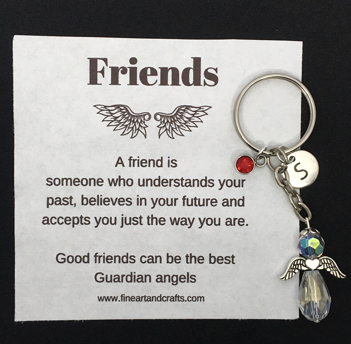 Friend Gift Guardian Angel Gift Protection Angel Bag Charm - Etsy UK