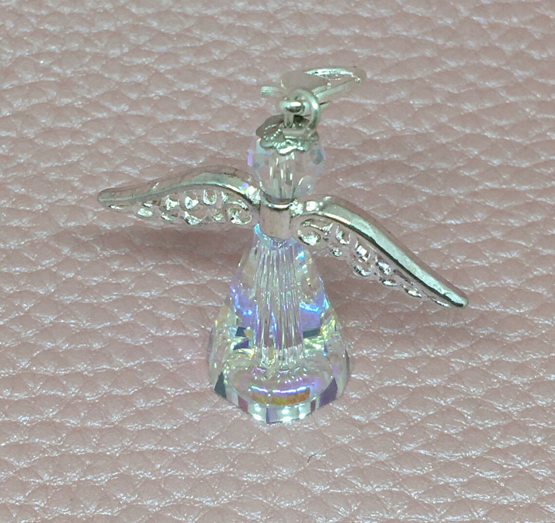 Angel in My Pocket Swarovski Angel Keepsake Protection - Etsy UK