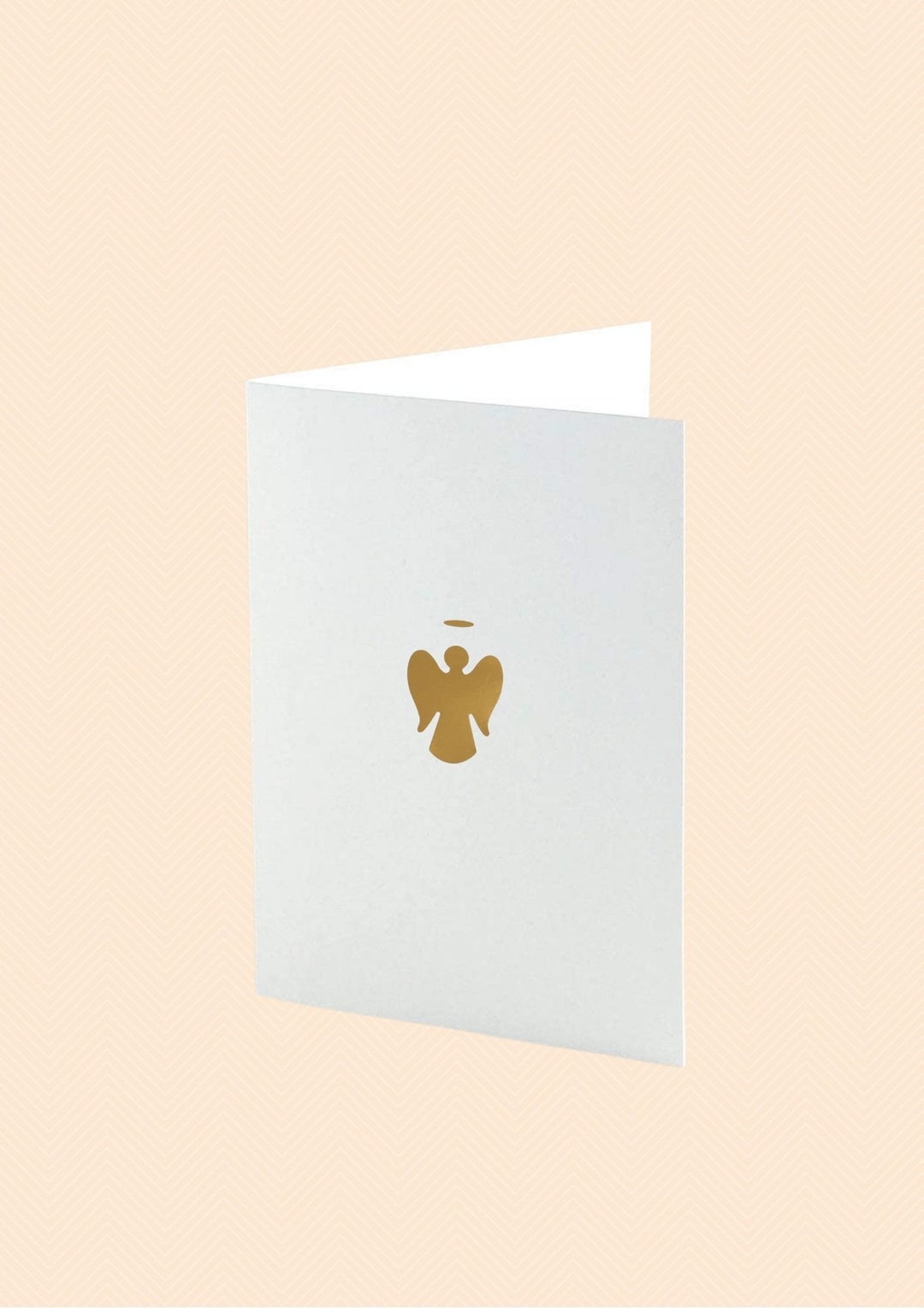 Angel Greeting Card, Gold Angel Card, Blank Greeting Card, Card With an ...