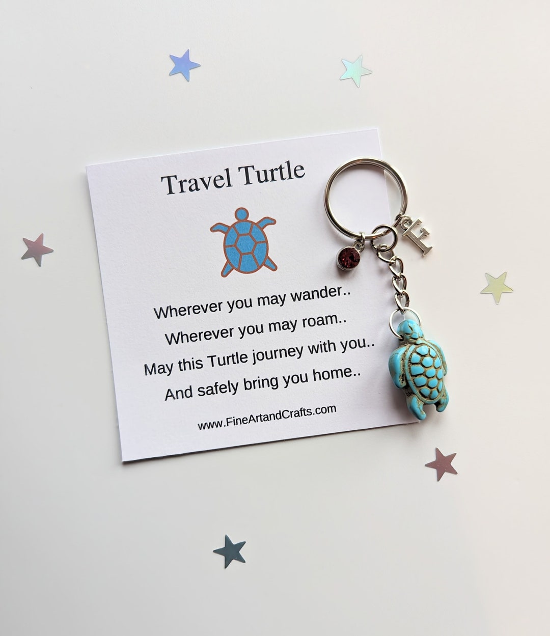 Luxury Turtle Keychain, Large Turtle Keyring, Travel Turtle, Turtle Bag ...