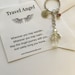 Guardian Angel Keychain, Angel Key Ring Gift, Protection Angel, Travel ...
