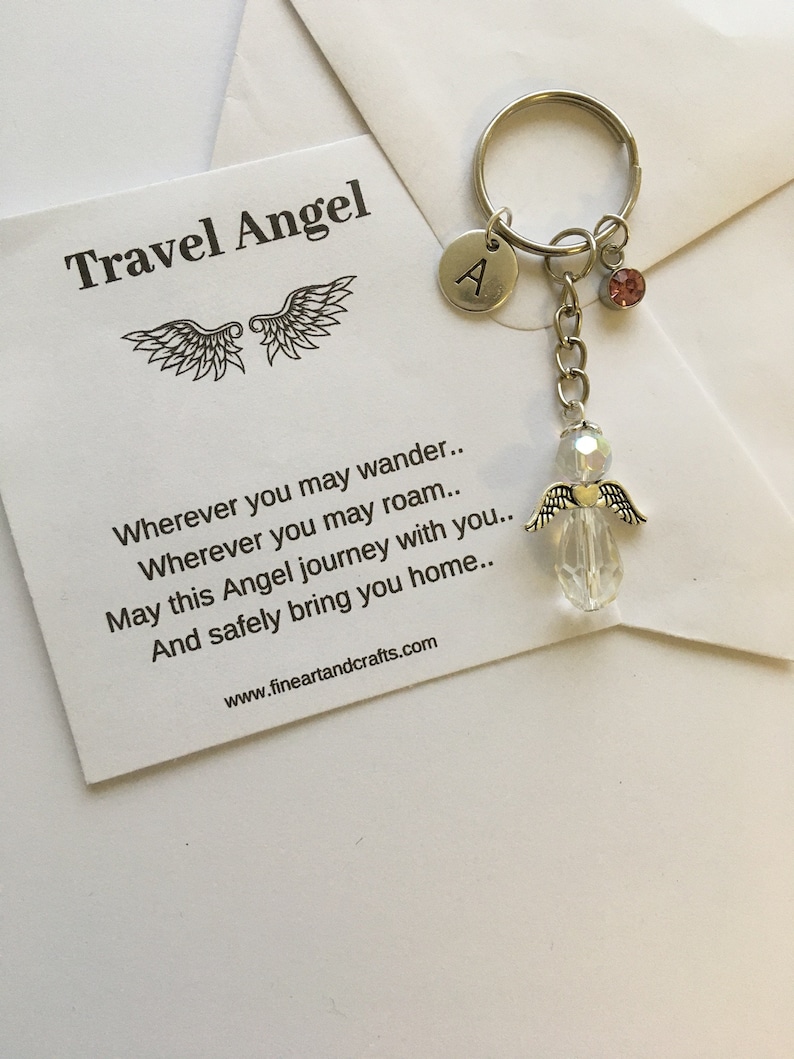 Guardian Angel Keychain Angel Key Ring Gift Protection - Etsy