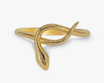 Simple Snake Ring - Etsy