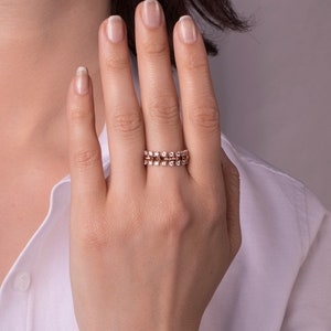 Diamond Pyramid Ring / 14K Gold Diamond Spike Ring / Fine - Etsy