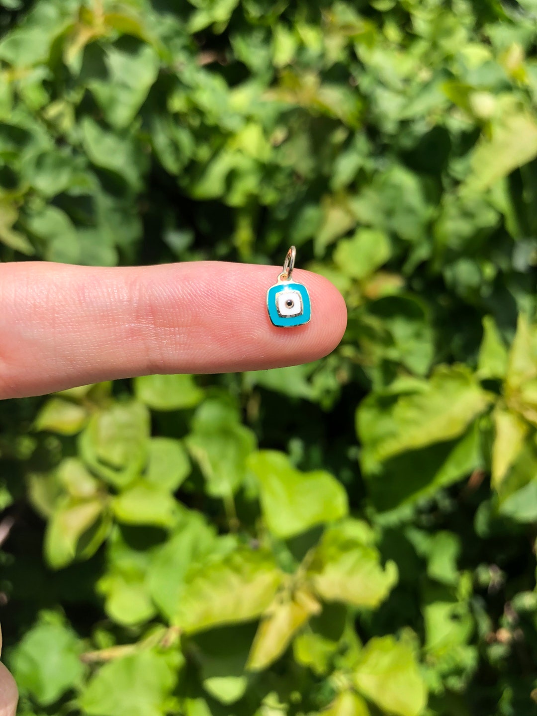 Tiny Evil Eye Pendant 14k Solid Gold Tiny Evil Eye Pendant - Etsy